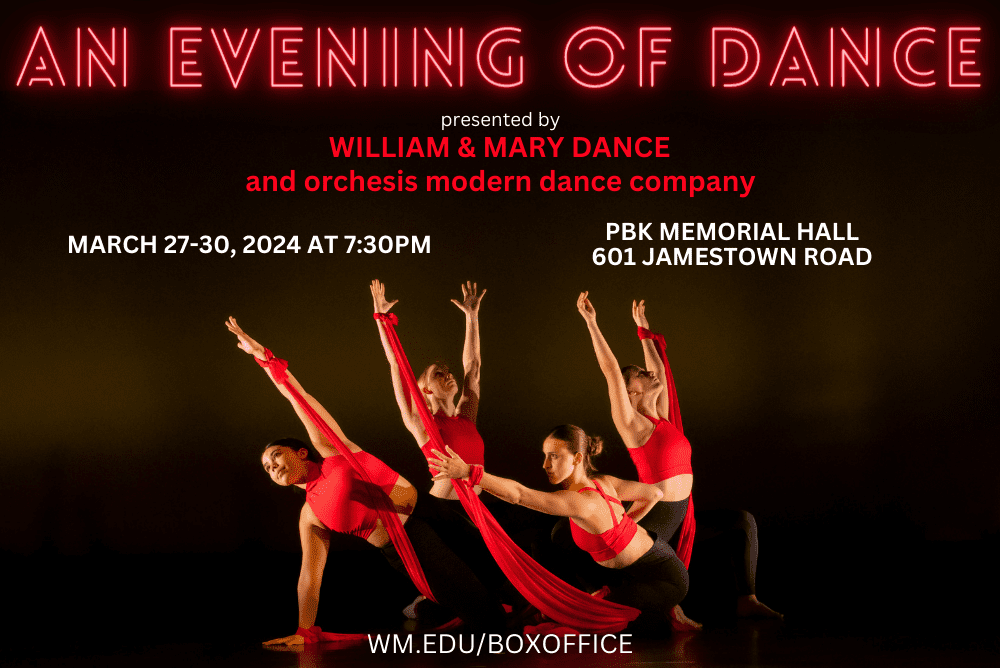 An Evening of Dance, presented by William & Mary Dance | GoWilliamsburg.com